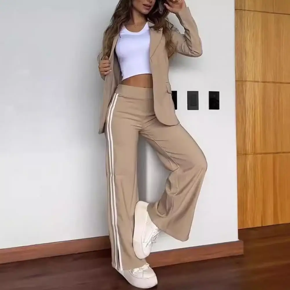 2-Pcs-Set-Women-Coat-Pants-Suit-OL-Commuting-Style-Lady-Formal-Coat ...