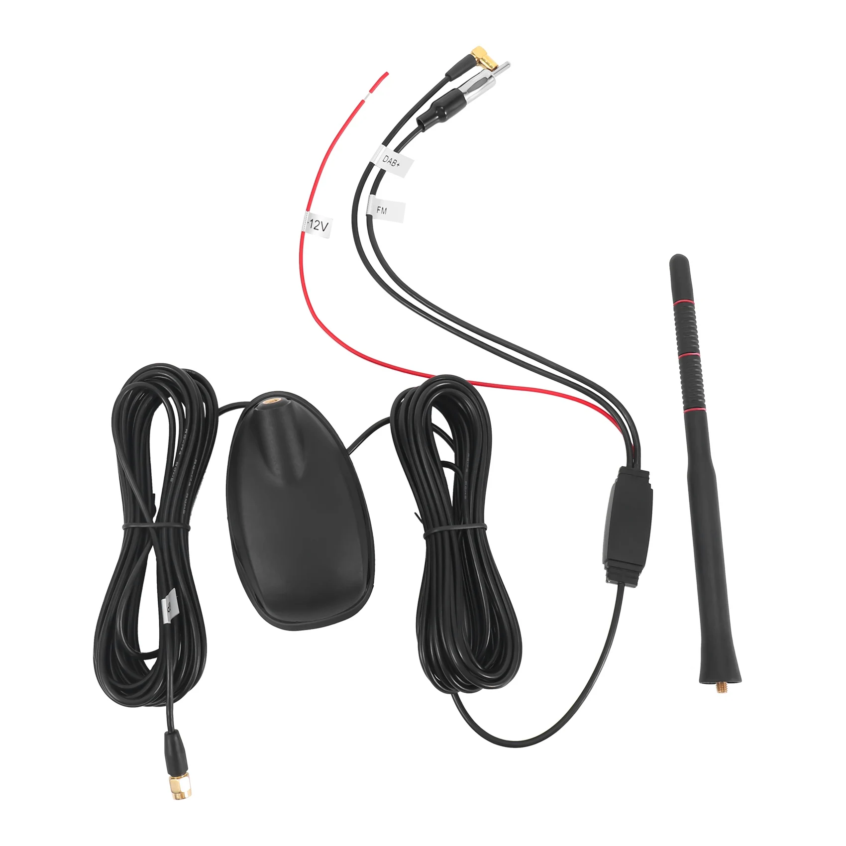 Antenna-Car-Car-Antenna-DAB-GPS-FM-Antenna-Active-Amplified-Roof-Mount ...