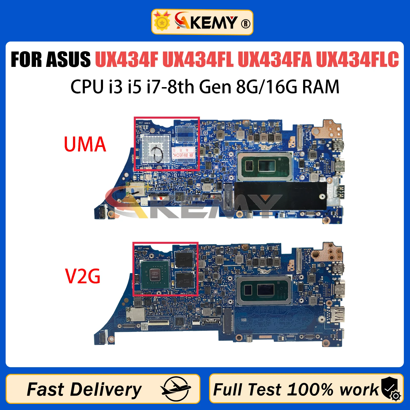 AKMEY-UX434F-Motherboard-For-ASUS-UX434FL-UX434FA-UX334FL-UX334FA ...