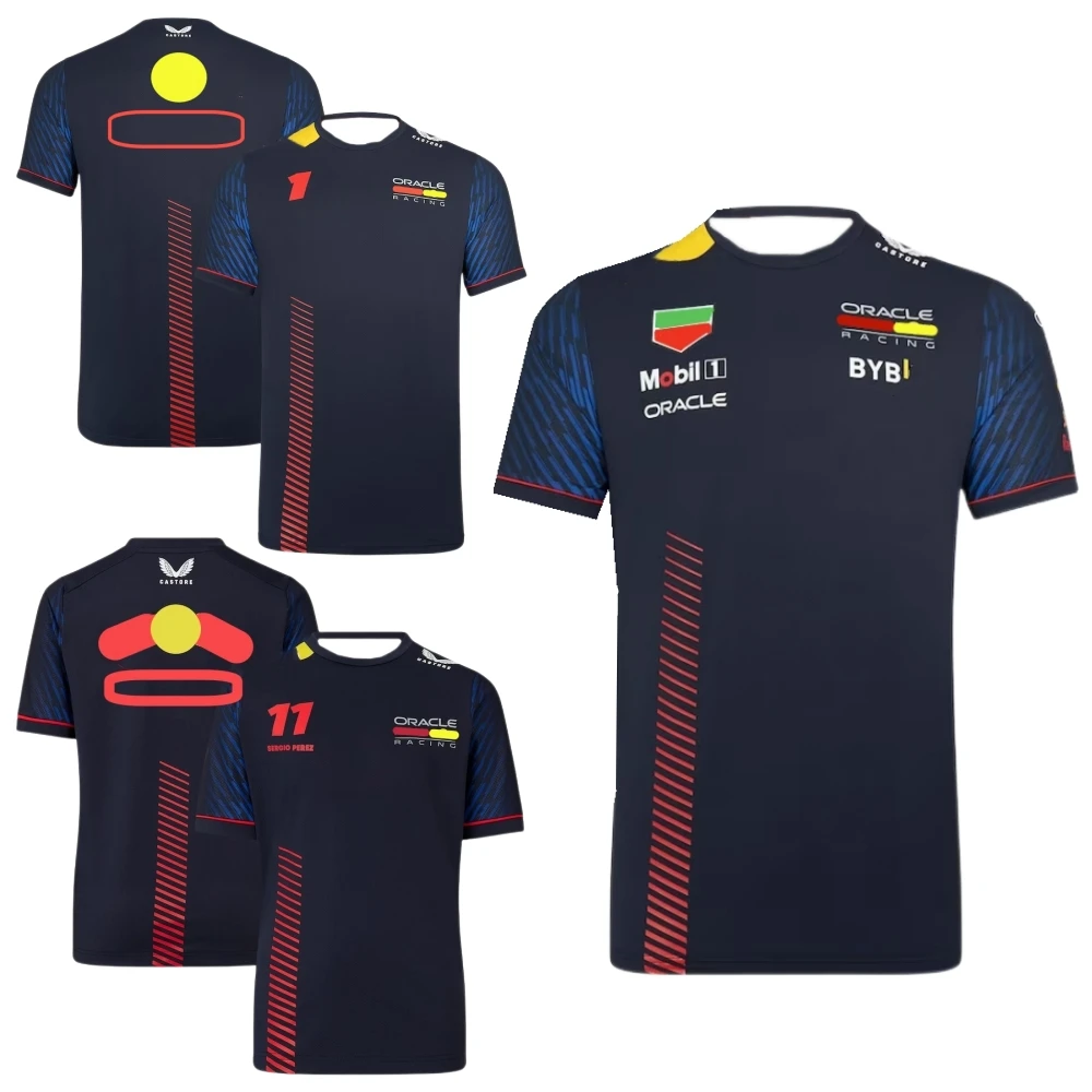 F1 Oracle Red Color Bull Racing 2023 Team T-shirt Sergio Perez Uniform ...