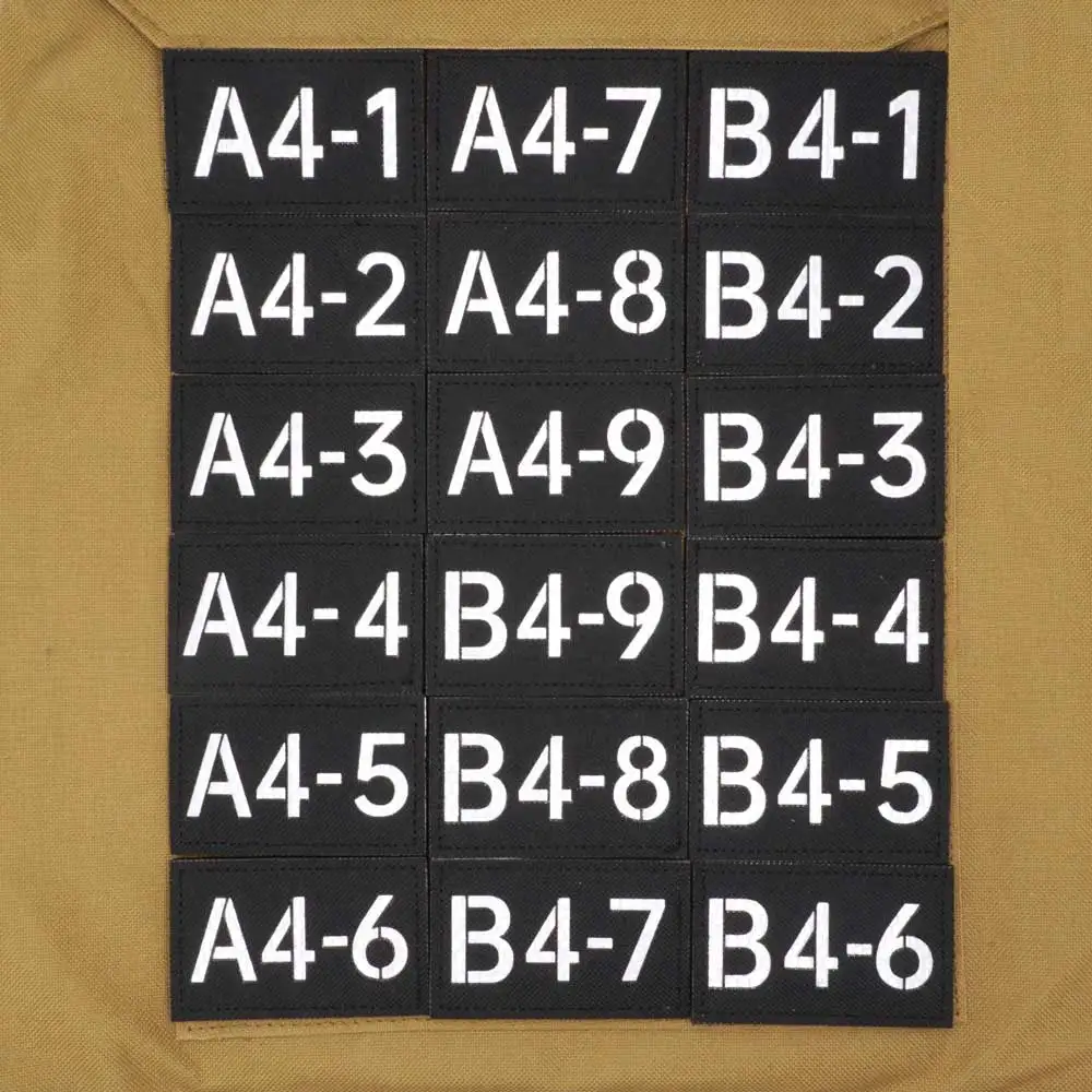 Number REFLECT Military Tactical Embroidered Patches Armband Backpack ...