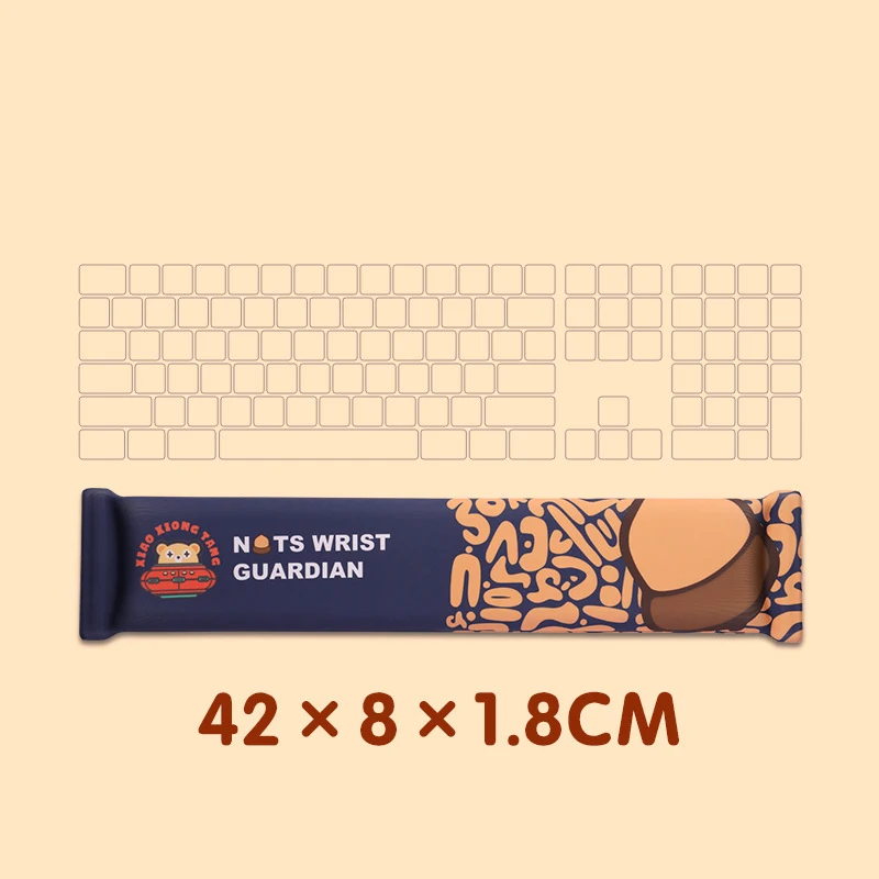 Keyboard-Wrist-Rest-Pad-Mousepad-Mat-Nut-Theme-Silicon-Anti-Slip-Office ...