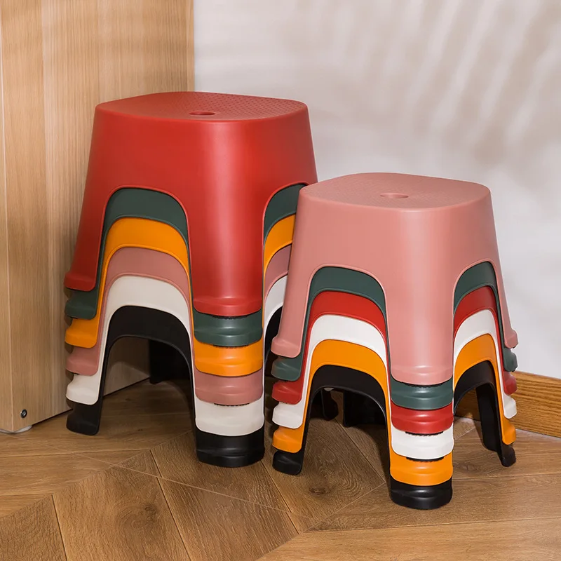 Nordic-Bench-Light-Luxury-Plastic-Chair-Small-Stools-Creative-Simple ...