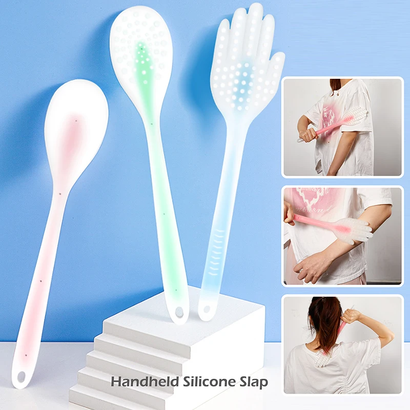 Handheld-Silicone-Slap-Board-Meridian-Health-Shot-Back-Body-Massage ...