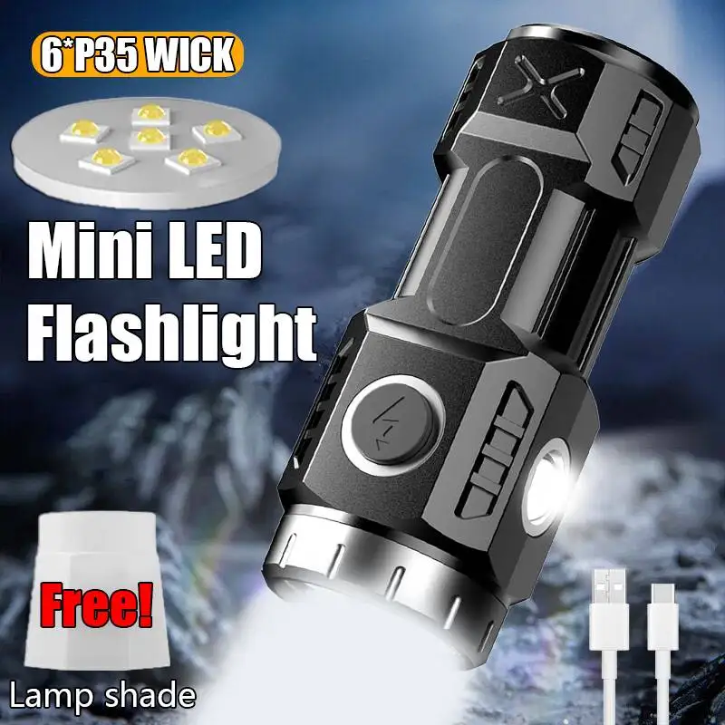 LED-Strong-Light-Flashlight-Rechargeable-Multi-Purpose-Long-Range ...