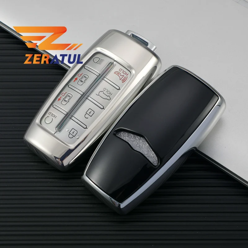 Soft TPU Car Key Cover Case for Hyundai Genesis G70 GV70 G80 GV80 G90 ...