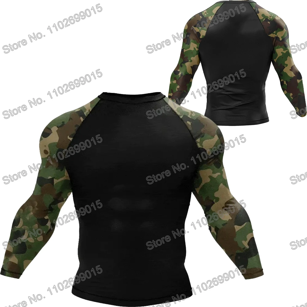 Sleeve-Camo-Surfing-Diving-T-Shirt-Tight-Long-Sleeve-Rash-Guard ...