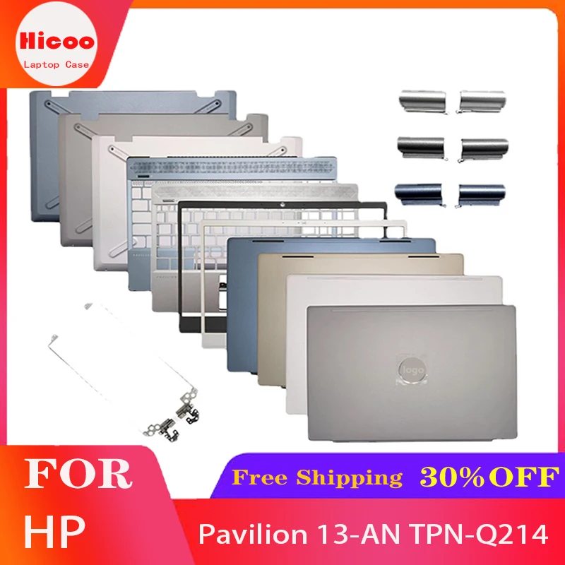 New For HP Pavilion 13-AN TPN-Q214 Laptop LCD Back Cover Front Bezel Hinge Palmrest Bottom Case ...