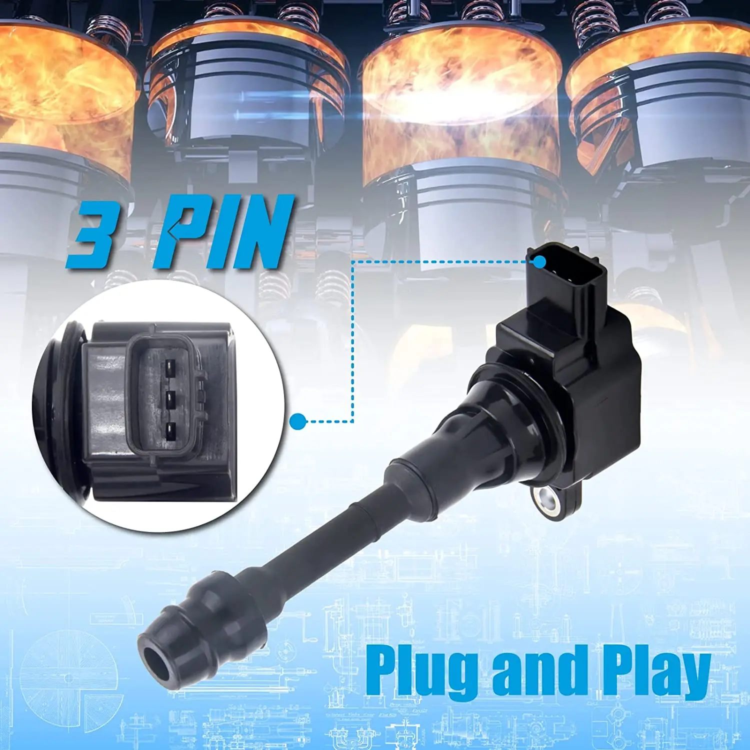 Quality Ignition Coil OEM 22448 8H300 22448 8H310 22448 8H315 For 02 06 ...