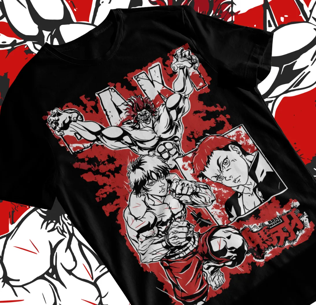 Baki-T-Shirt-Baki-The-Grappler-Hanma-Manga-Yujiro-Hanma-Baki-Anime-Soft ...