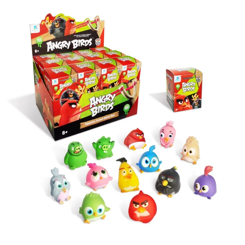 Anime Game Toys Angry Figure Chuck Bomb Piggies Birds Soft Rubber Sound ...