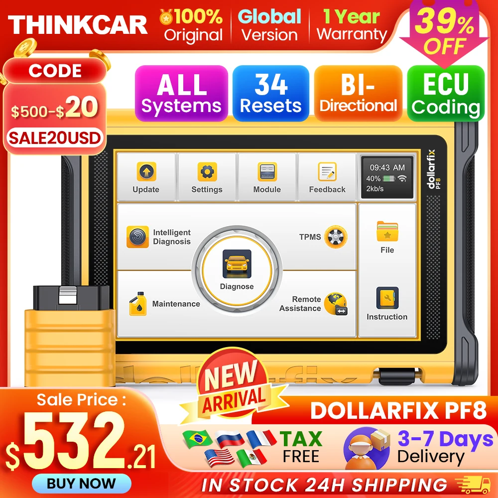 DollarFix-PF8-Professional-Car-Diagnostic-Tool-Obd2-Scanner-Automotive-Diagnosis-Bi-directional ...