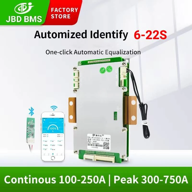 Lithium Battery Management System | Jbd Bms 16s 48v Lifepo4 250a ...