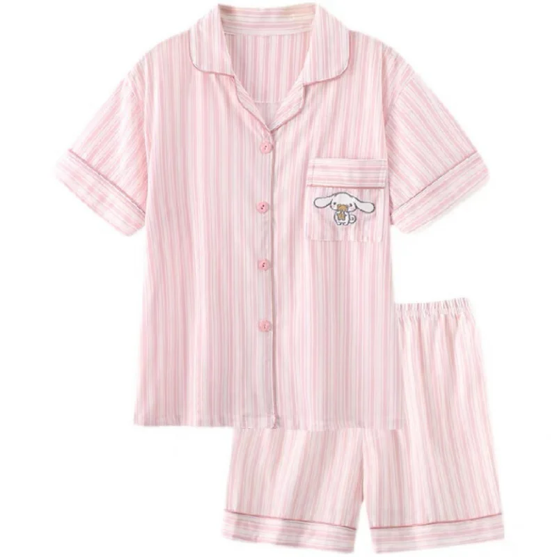 Sanrio Hello Kitty Cinnamoroll Sleepwear Set Cute Home Service Two ...