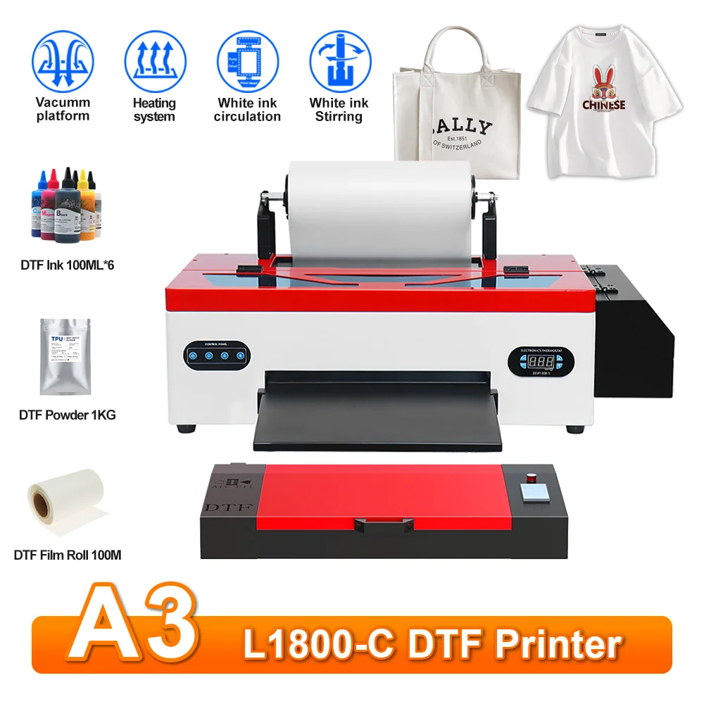 DTF-Impresora-A3-DTF-L1800-T-shirt-Printing-Machine-Textile-Transfer ...