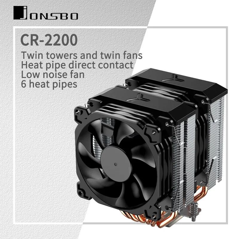 JONSBO-CR-2200-6-HeatPipe-Dual-Tower-Air-cooled-Radiator-Desktop-PC ...