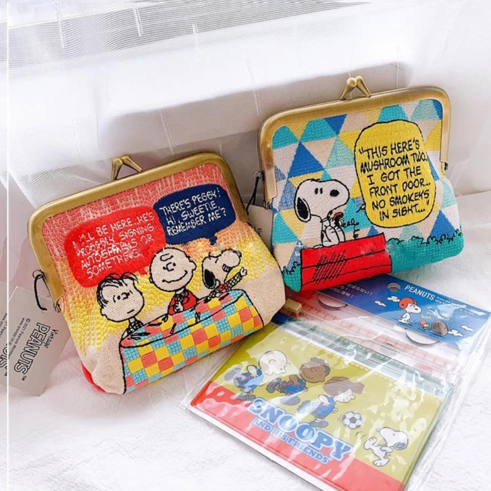 Snoopy-Charlie-Brown-Woodstock-Plushie-bolsa-de-almacenamiento-de ...