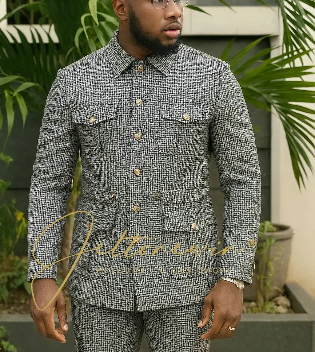 Luxury Suits For Men 2 Pieces Jacket Pant Latest Design Formal Fashion ...