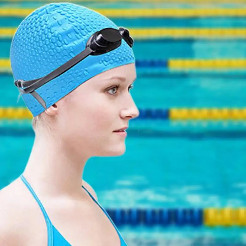 Silicone-Hat-For-Swimming-Adult-Swim-Hat-Intensive-Training-Comfortable ...