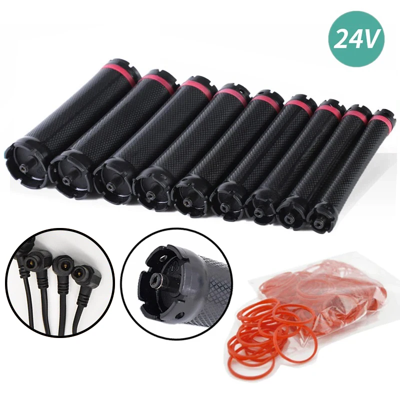 10pcs-set-24V-Single-Hole-Digital-Hair-Rollers-Electric-Heated-Curlers ...