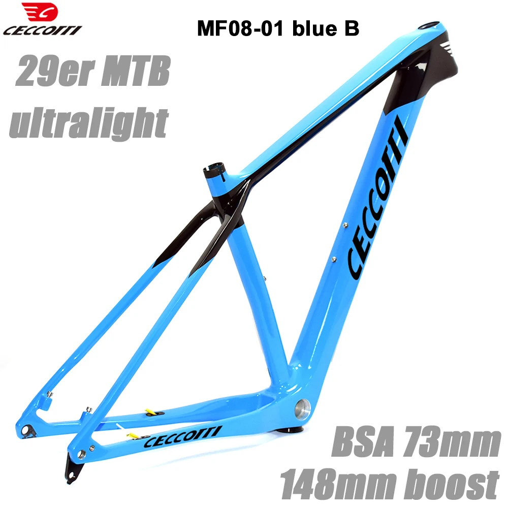 CECCOTTI MF08 MTB 12V Carbon Mountain Bike Frame 12X148 Thru-Axle 29er ...