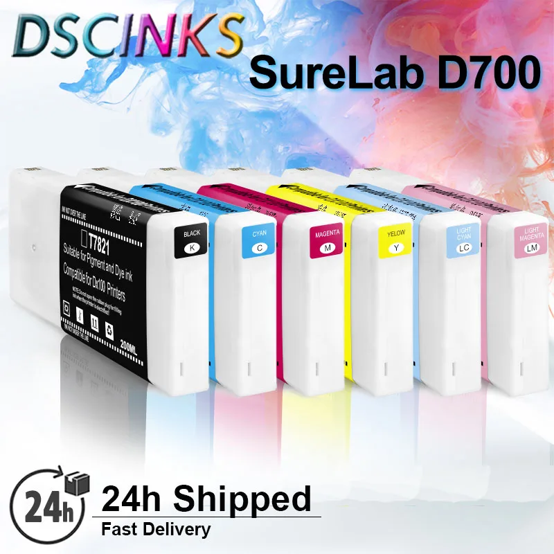 6Colors-Set-T7821-T7826-SL-D700-Compatible-Ink-Cartridge-With-Dye-Ink ...