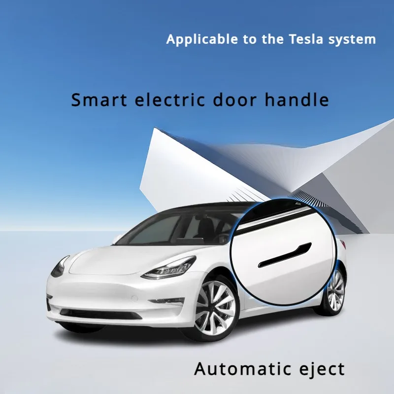 4PC-For-Tesla-Model-3-Y-Door-Handle-Upgrade-Lock-Door-Electric-Handle ...