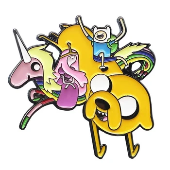 Cute Adventure Animation Time Gmaes Enamel Pins Cartoon Anime Metal ...
