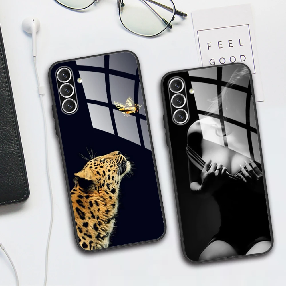 SamsungA34-Case-For-Samsung-Galaxy-A34-Cases-Tempered-Glass-Phone-Case ...