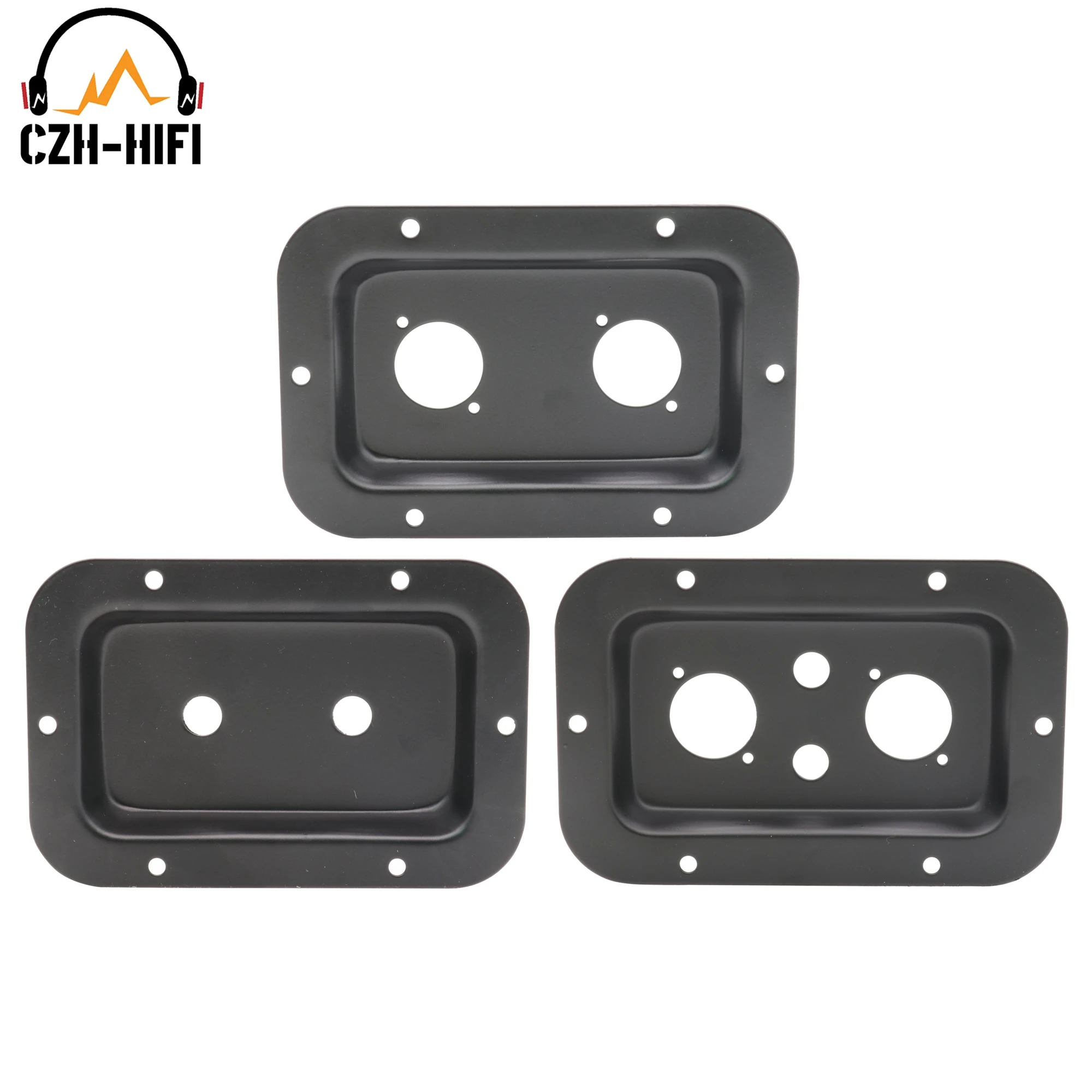 1pc-Speakon-Jack-Plate-137-90mm-Steel-Dish-Board-XLR-Phono-Connector ...