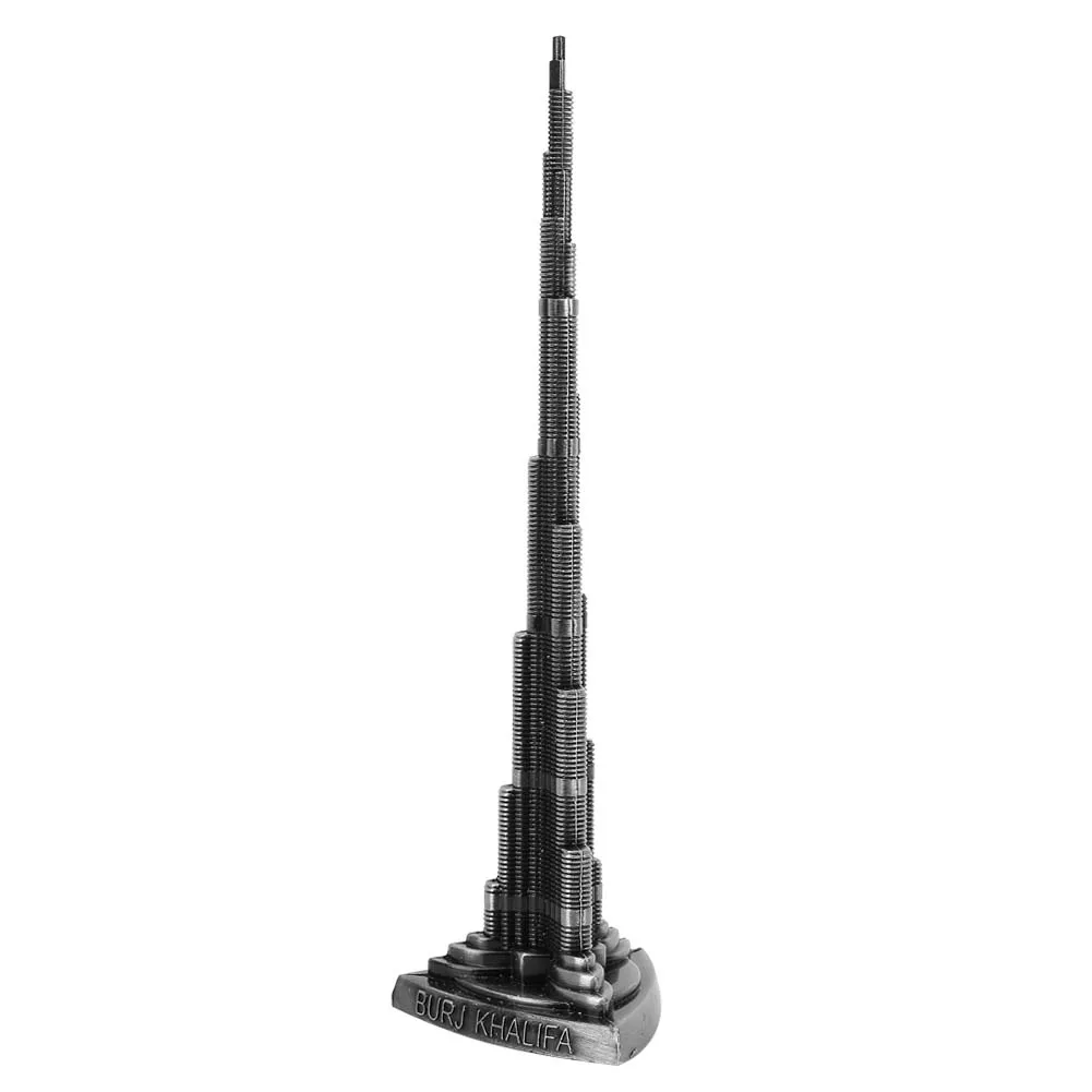 Burj Khalifa Tower Model Alloy Miniature Dubai Tower Model Arts Craft ...