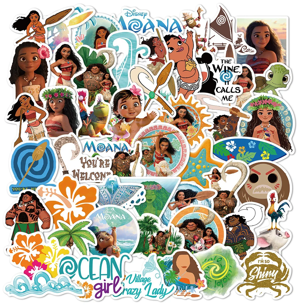 10-30-50pcs-Disney-Movie-Moana-Cartoon-Stickers-Scrapbook-Phone-Laptop ...