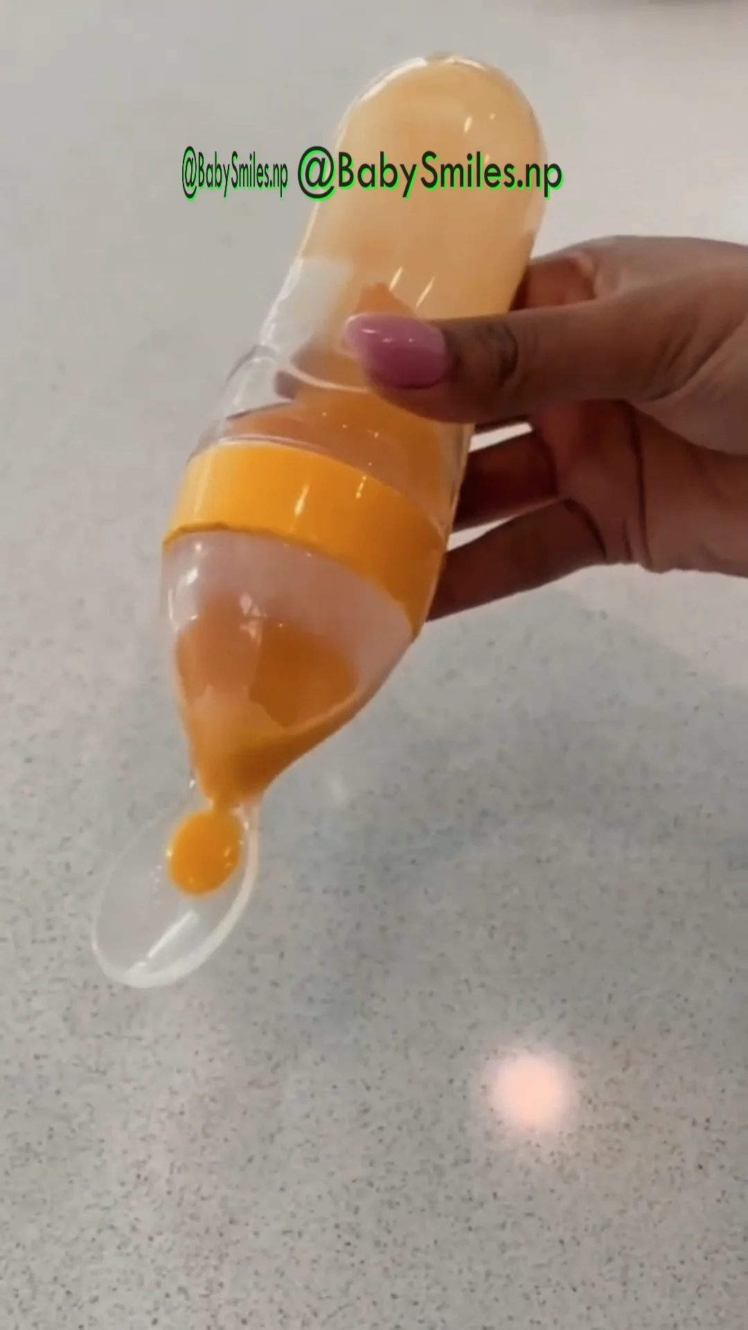 Baby Silicone Squeeze Feeding 90ml Bottle with Hygienic Cover Spoon for Liquid, Lito, Haluwa ...