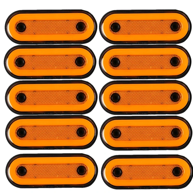 10pcs-12V-24V-Truck-Side-Marker-Light-LED-Trailer-Lights-Reflector-Bus ...