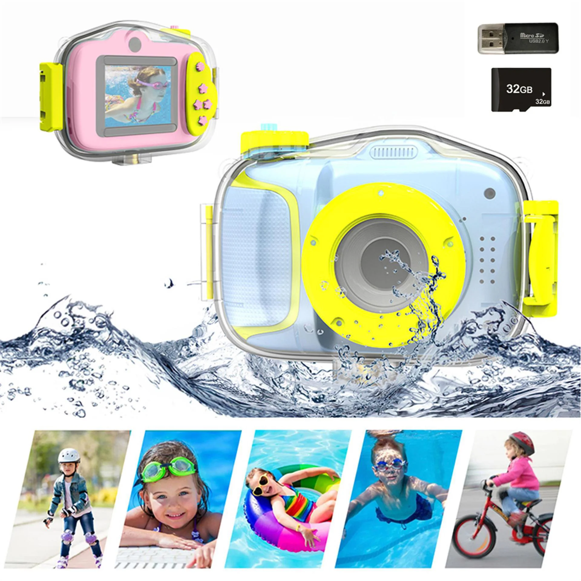 Kids-Camera-Waterproof-Action-Camera-1080P-HD-Outdoor-Sports-Digital ...