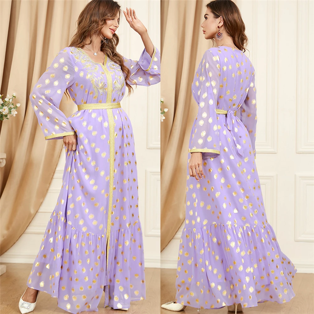 Eid-Mubarak-Djellaba-Muslim-Women-Abaya-Embroidery-Print-Dress-Gulf ...