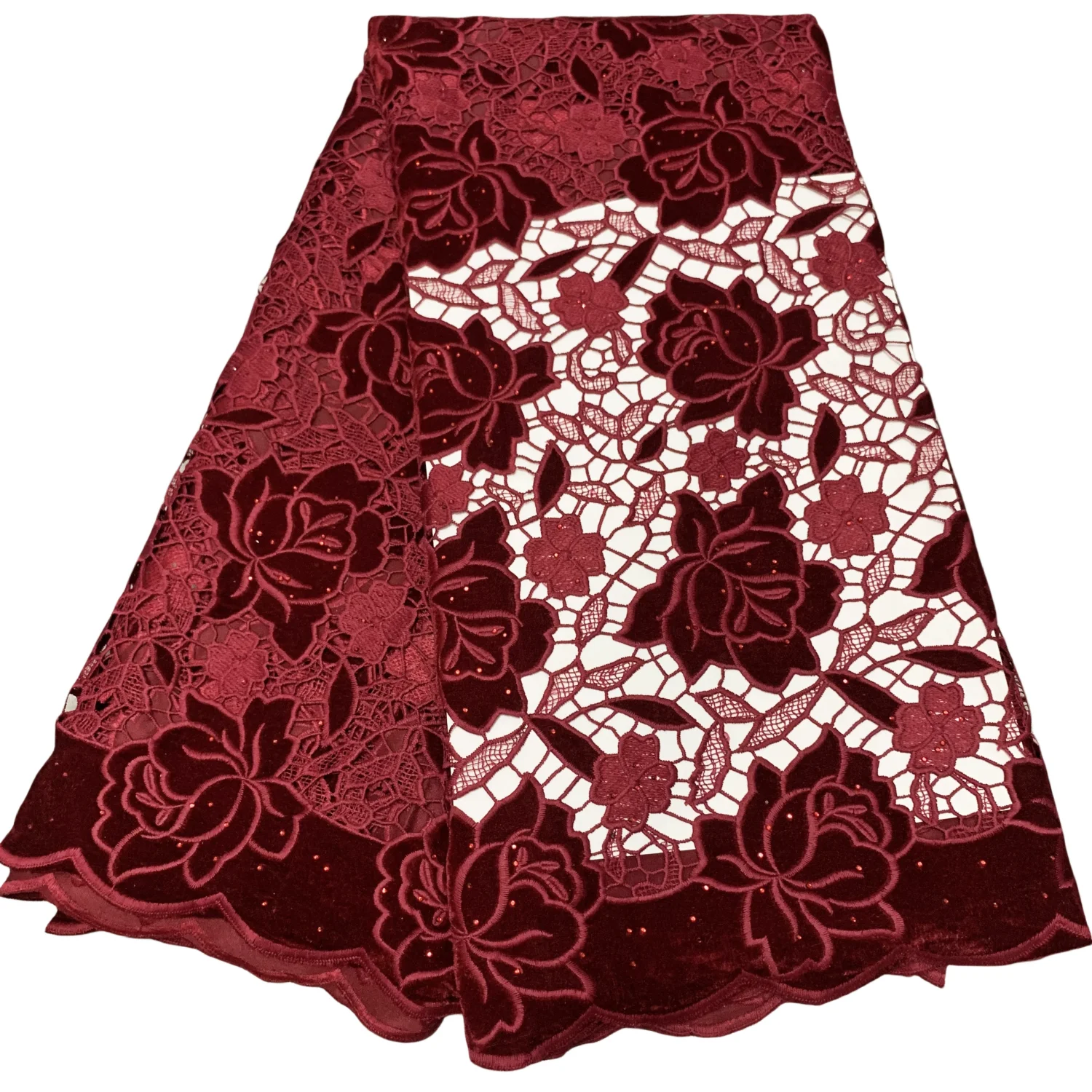 Laser-Cut-Velvet-Lace-Fabric-2023-African-Nigerian-Velvet-Lace-Fabric ...