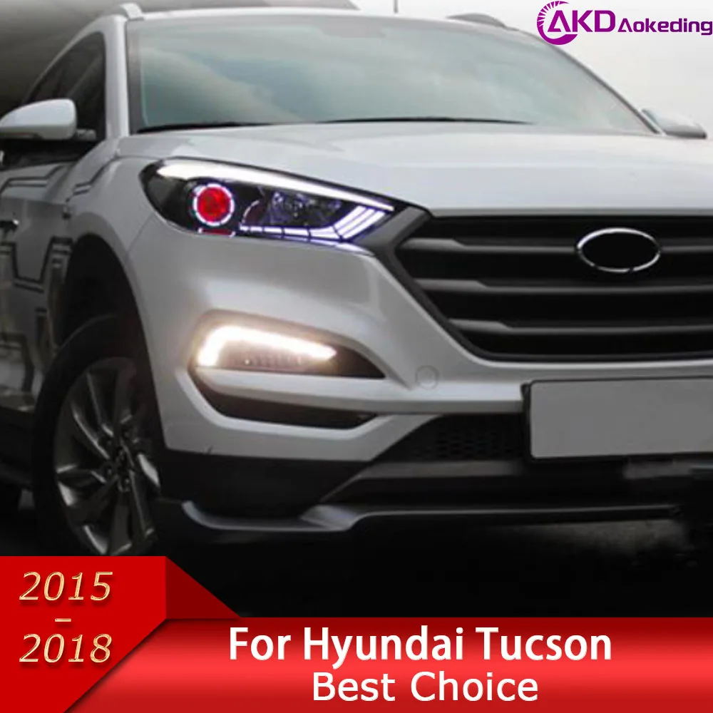 Car Headlights for Hyundai Tucson LED Headlight 2015-2018 Headlights ...