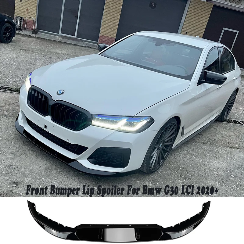 For BMW 5 Series G30 LCI M Sport Front Bumper Lip Spoiler Splitter ...