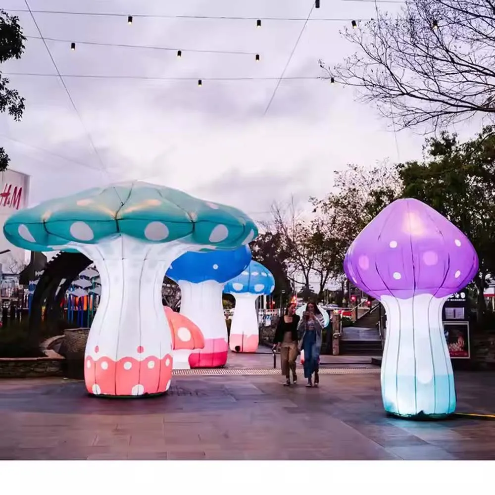 Vivid Giant Inflatable Mushroom With Led Lights Party Supply Led ...