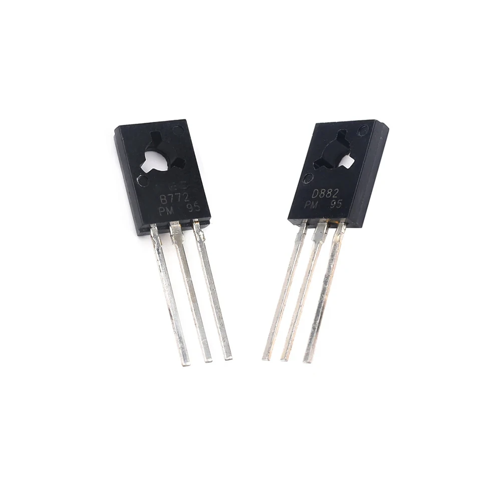 20PCS-LOT-2SB772-2SD882-10Pair-Transistor-Triode-TO126-B772-D882-IC ...