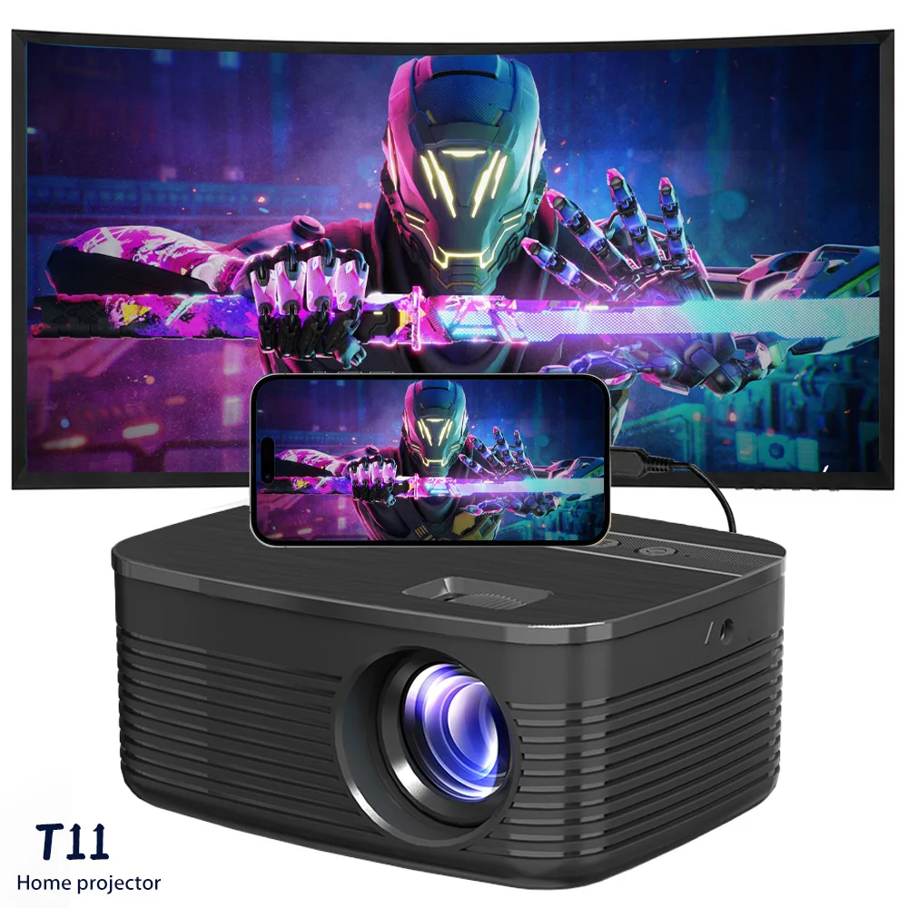 New-T11-Mini-Portable-Projector-Ultra-High-Definition-Memory-Support ...