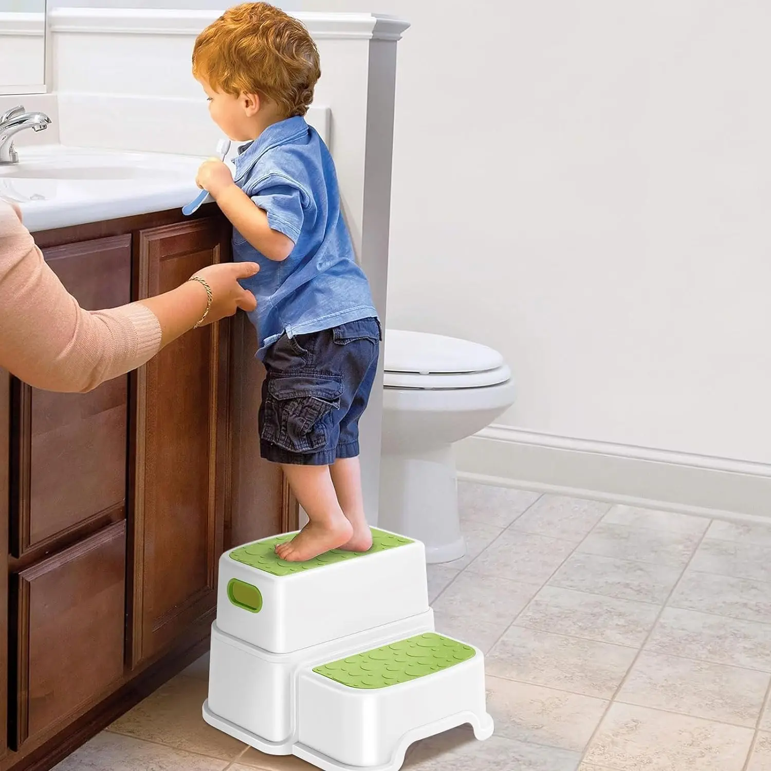 Toddler-Step-Stool-for-Bathroom-Sink-2-Step-Stool-for-Kids-Toilet-Potty ...