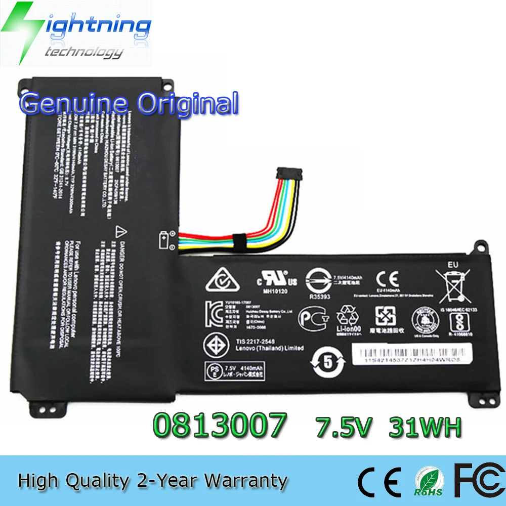 New-Genuine-Original-0813007-7-5V-31Wh-Laptop-Battery-for-Lenovo ...