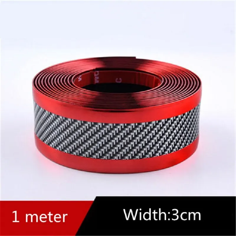 Car Stickers Anti Scratch Car Door Sill Protector Stickers Carbon Fiber ...
