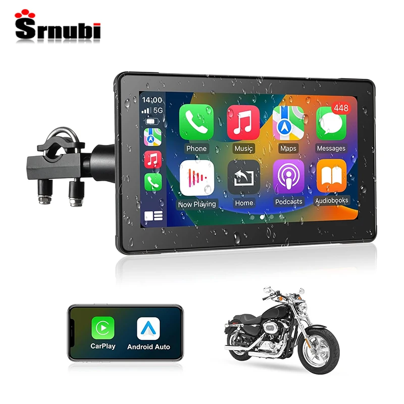 Srnubi-pantalla-LCD-port-til-de-7-pulgadas-para-motocicleta-Monitor ...