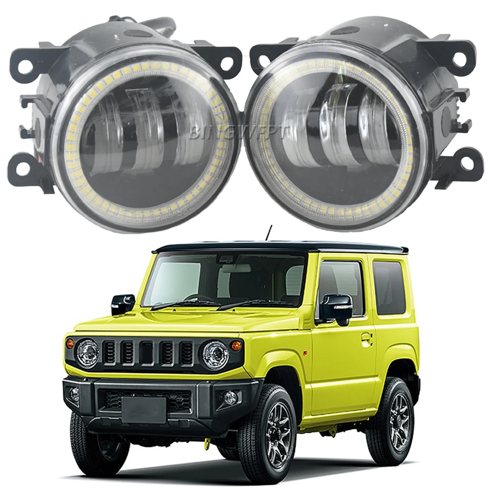 HIGH QUALITY Angel Eye Fog Light for Suzuki Jimny JB64 JB74 2018 2019 ...