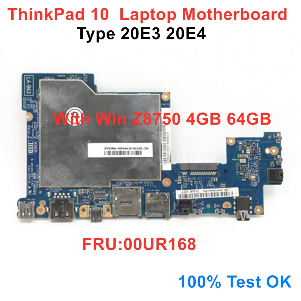 Placa-base-de-ordenador-port-til-para-Lenovo-ThinkPad-10-20E3-20E4-con ...