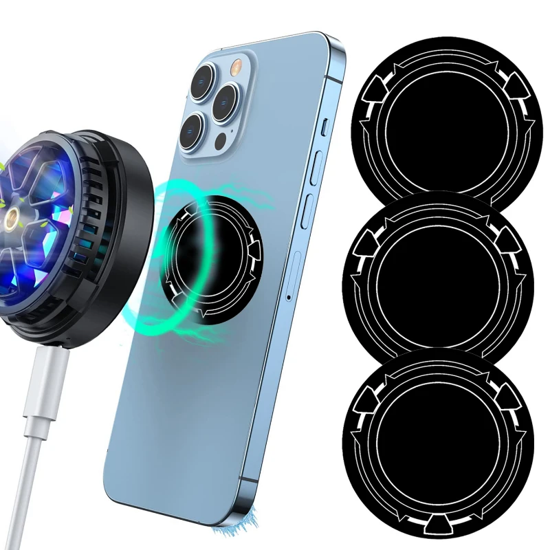 3pcs Metal Plate For Mobile Phone Radiator Cooler Sticker Game Cooling ...
