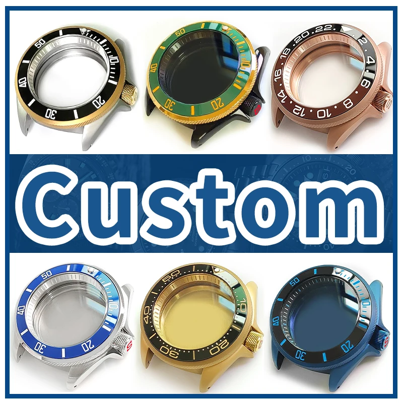 Custom-Stainless-Steel-Watch-Case-Set-3-o-Crown-Position-Shiny-Brushed ...